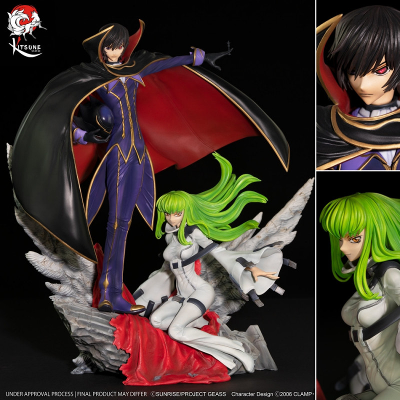 CODE GEASS Statue ZERO & C.C. Kitsune Statue