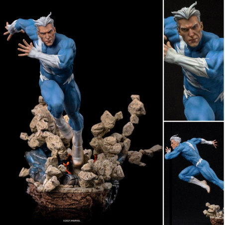 MARVEL COMICS Statue Quicksilver BDS Art Scale Iron Studios