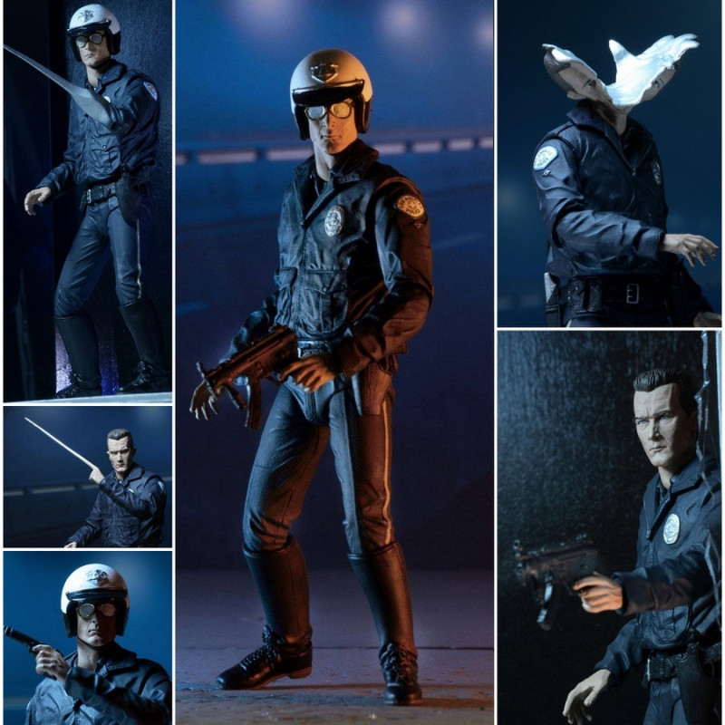 TERMINATOR 2 Figurine T-1000 Motorcycle Cop ver. Ultimate Neca