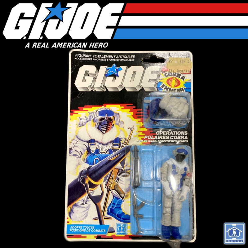 GI JOE Blister Snow Serpent Serpent des Neiges Hasbro