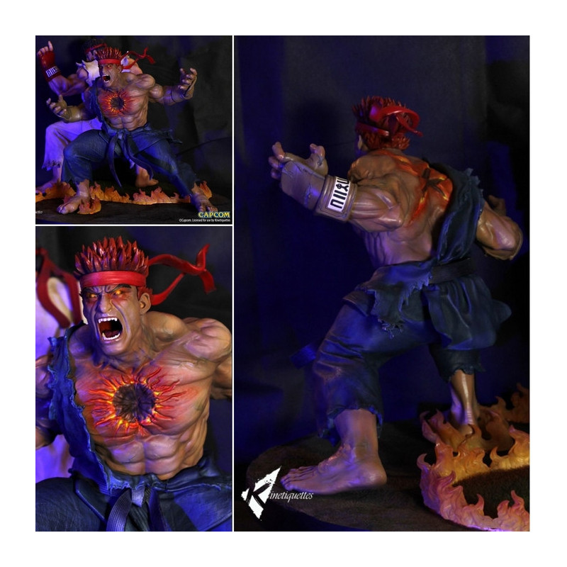 ULTRA STREET FIGHTER IV statue Evil Ryu - The Beast Unleashed Kinetiquettes