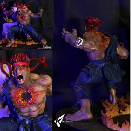 ULTRA STREET FIGHTER IV statue Evil Ryu - The Beast Unleashed Kinetiquettes
