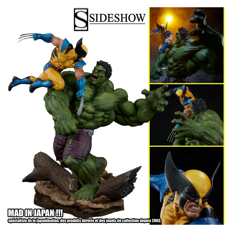 Hulk and Wolverine Maquette Sideshow