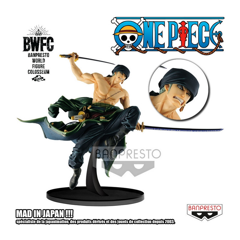 ONE PIECE figurine Roronoa Zoro BWFC Vol.1 Banpresto