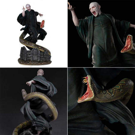 HARRY POTTER Statue Voldemort & Nagini Iron Studios