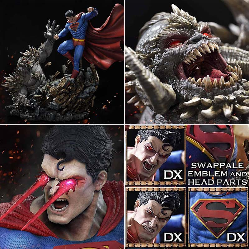 DC COMICS Statue Superman Vs Doomsday By Jason Fabok Deluxe Bonus ...