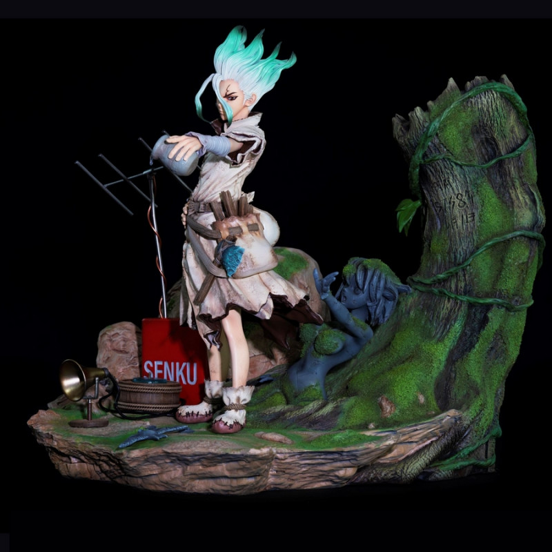 Dr STONE Statue Senku Ishigami Kitsune