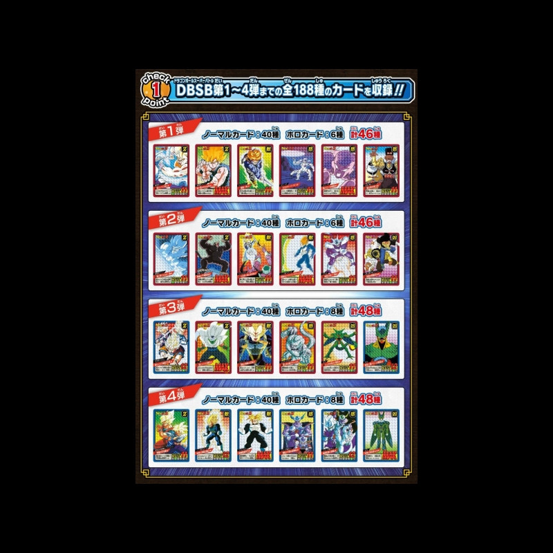 DBZ Carddass Dragon Ball Super Battle Premium Set Vol.1 Bandai