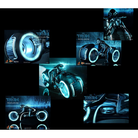 TRON: LEGACY Figurine Hot Toys Sam Flynn & moto Light Cycle 16