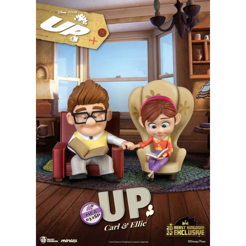 Là-haut Coffret 2 figurines Carl & Ellie Mini Egg Attack Up Beast Kingdom