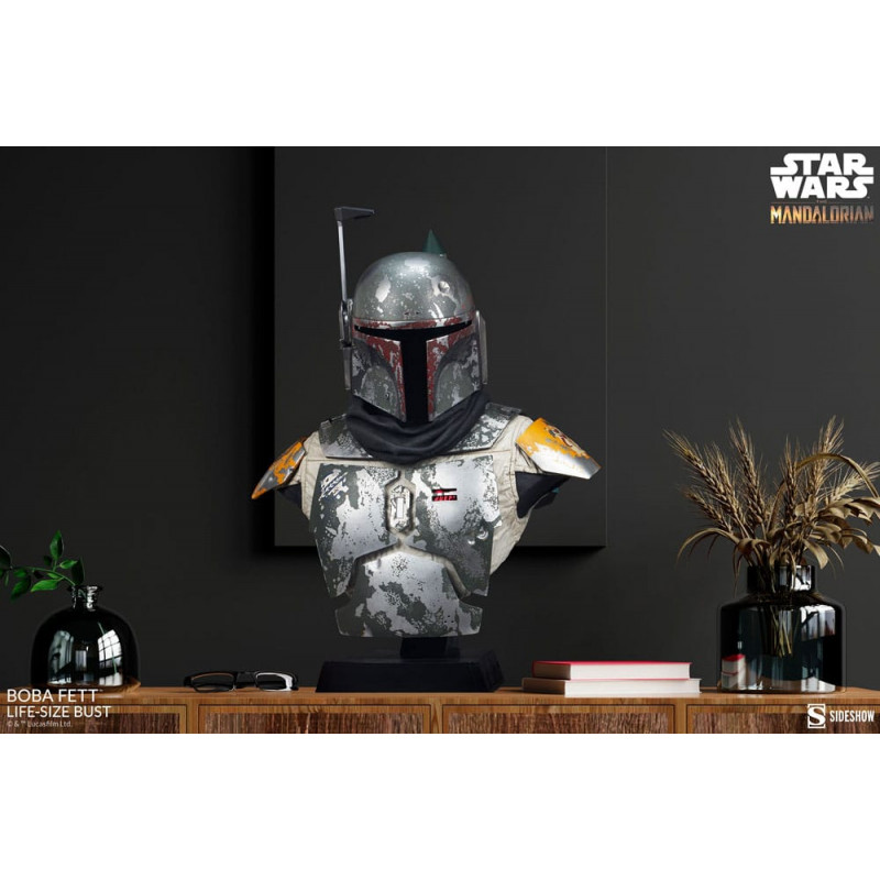 Buste 1/1 Boba Fett Sideshow Star Wars The Mandalorian