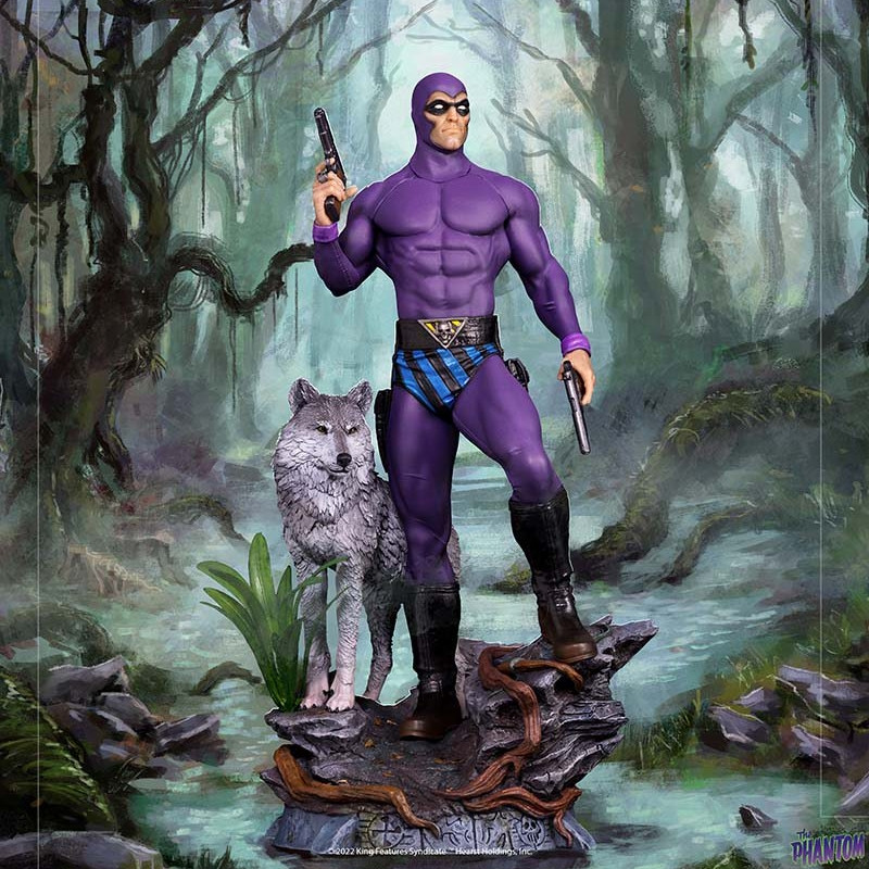 THE PHANTOM Statue The Phantom Deluxe Art Scale Iron Studios