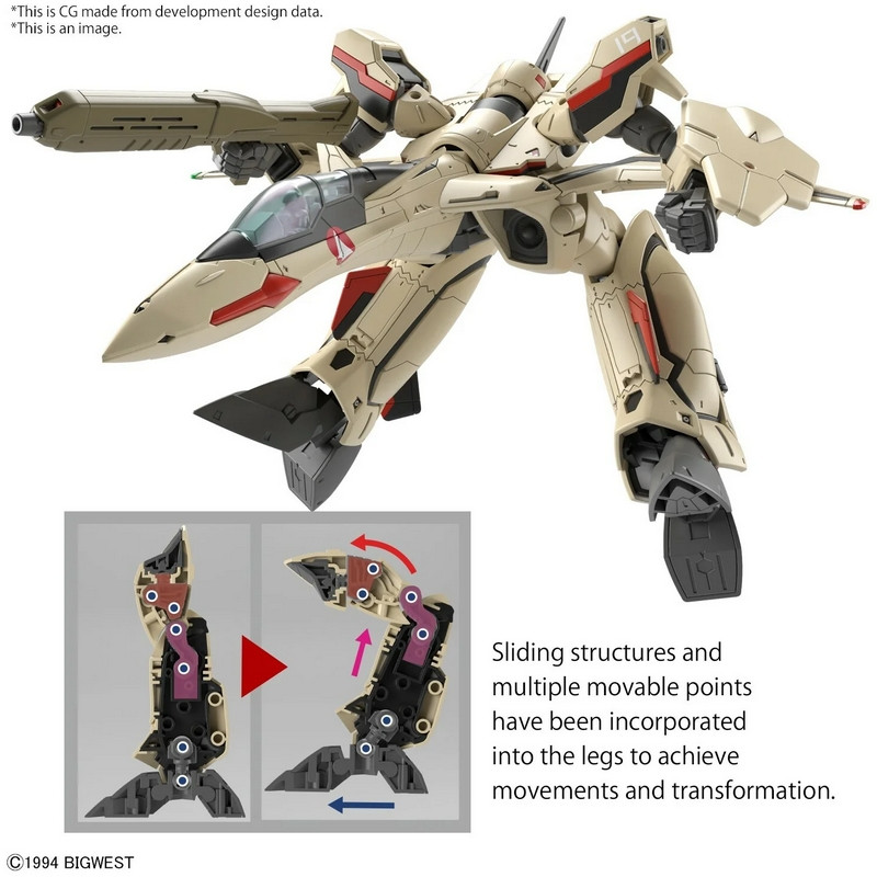 MACROSS PLUS YF-19 Isamu Dyson HG Bandai