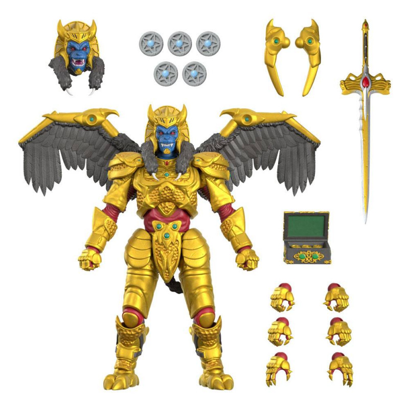 POWER RANGERS Figurine Ultimates Goldar Super7