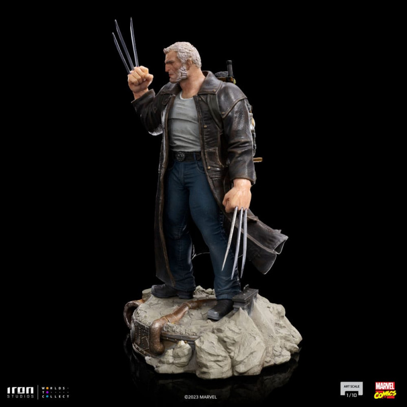Statue Old Man Logan Wolverine 50th Anniversary Art Scale Iron Studios ...