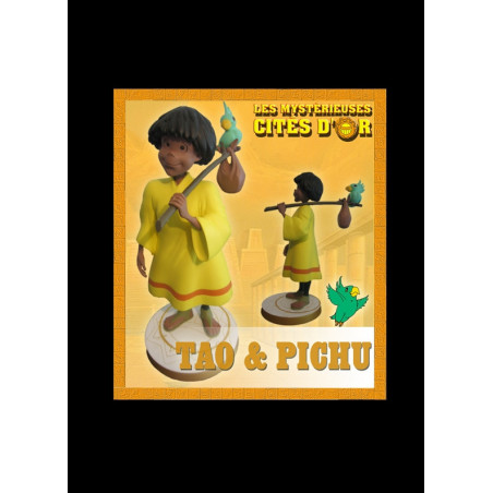 LES MYSTERIEUSES CITES D'OR Statue en résine Tao