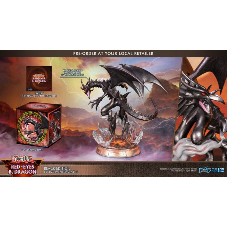 Figurine Dragon Noir aux Yeux Rouges Black Edition F4F Yu-Gi-Oh!