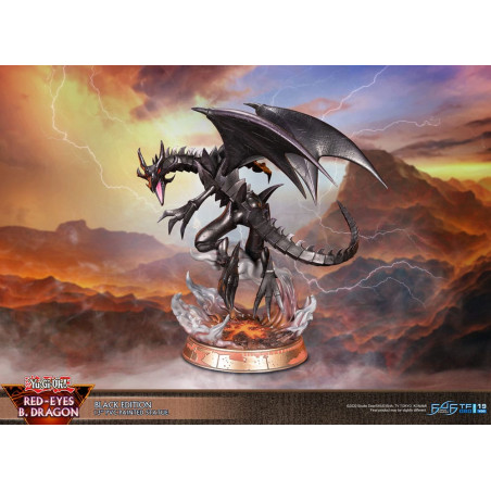 Figurine Dragon Noir aux Yeux Rouges Black Edition F4F Yu-Gi-Oh!