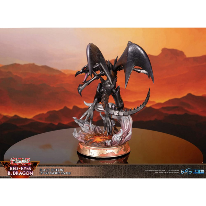 Figurine Dragon Noir aux Yeux Rouges Black Edition F4F Yu-Gi-Oh!