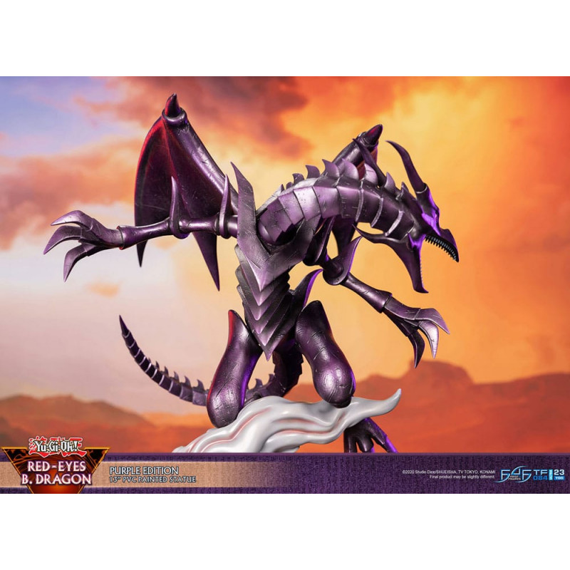 Figurine Dragon Noir aux Yeux Rouges Purple Edition F4F Yu-Gi-Oh!