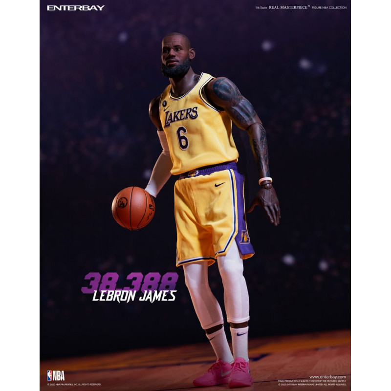 Figurine Lebron James Real Masterpiece Special Edition Enterbay NBA ...