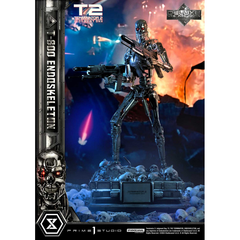 Statue T800 Endoskeleton Deluxe Version Prime 1 Studio Terminator 2 ...