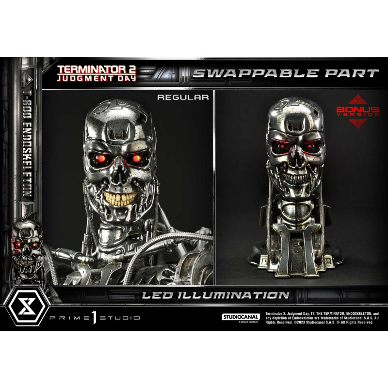 Statue T800 Endoskeleton Deluxe Bonus Version Prime 1 Studio Terminator ...