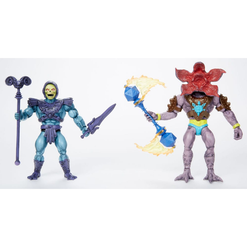 Figurines Skeletor & Demogorgon Mattel Maitres de l'univers X Stranger ...