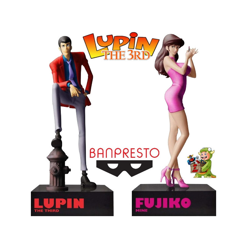 LUPIN THE THIRD figurines Lupin & Fujiko Mine Banpresto LUPIN THE THIRD figurines Lupin & Fujiko Mine Banpresto