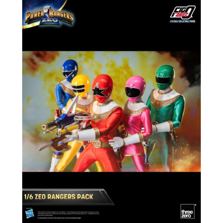 Pack Figurines Zeo Rangers Fig Zero Threezero Power Rangers Zeo