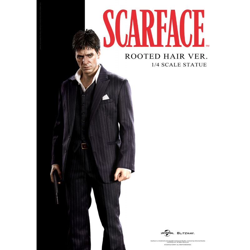 Statue Tony Montana Superb Scale Rooted Hair Version 1/4 Blitzway Scarface