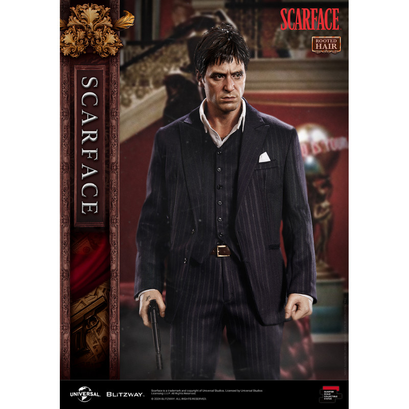 Statue Tony Montana Superb Scale Rooted Hair Version 1/4 Blitzway Scarface