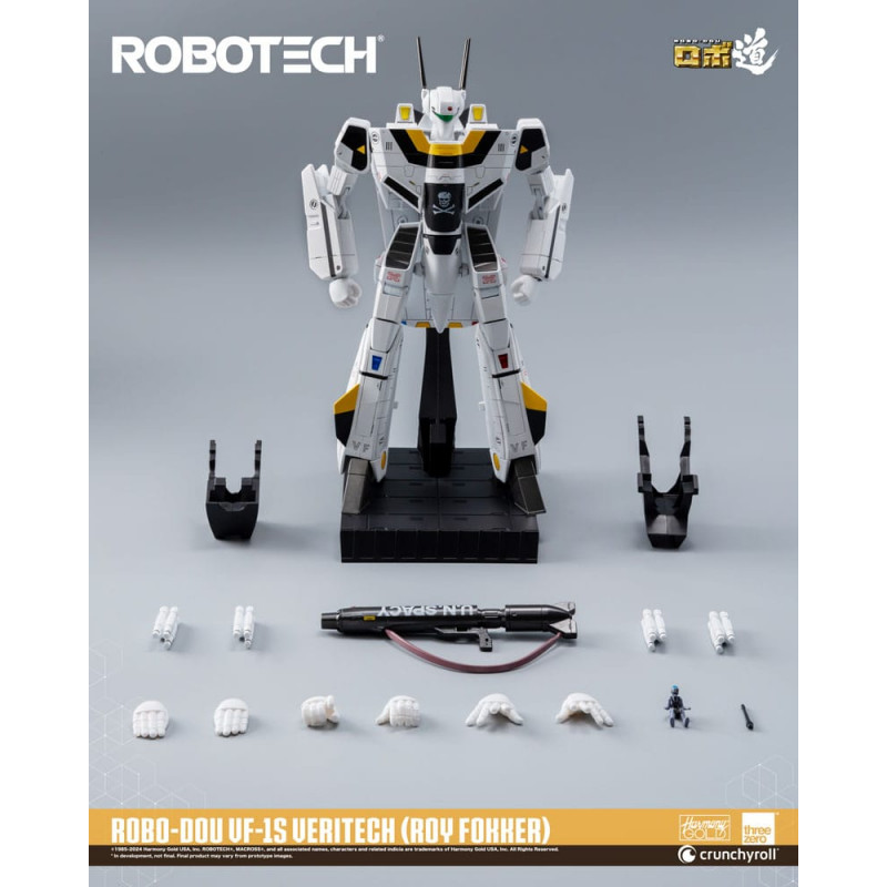 ROBOTECH Figurine Robo-Dou VF-1S Veritech Roy Focker ThreeZero