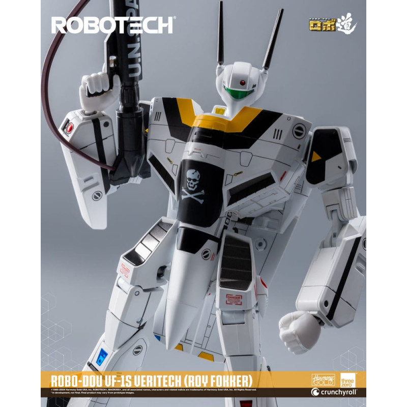 ROBOTECH Figurine Robo-Dou VF-1S Veritech Roy Focker ThreeZero