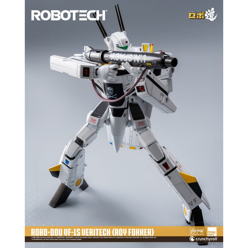 ROBOTECH Figurine Robo-Dou VF-1S Veritech Roy Focker ThreeZero