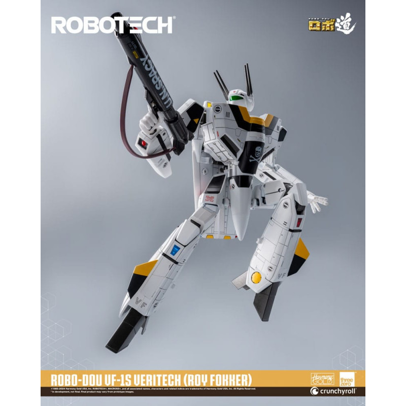 ROBOTECH Figurine Robo-Dou VF-1S Veritech Roy Focker ThreeZero