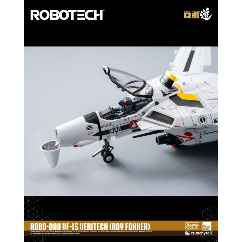 ROBOTECH Figurine Robo-Dou VF-1S Veritech Roy Focker ThreeZero