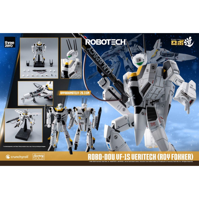 ROBOTECH Figurine Robo-Dou VF-1S Veritech Roy Focker ThreeZero