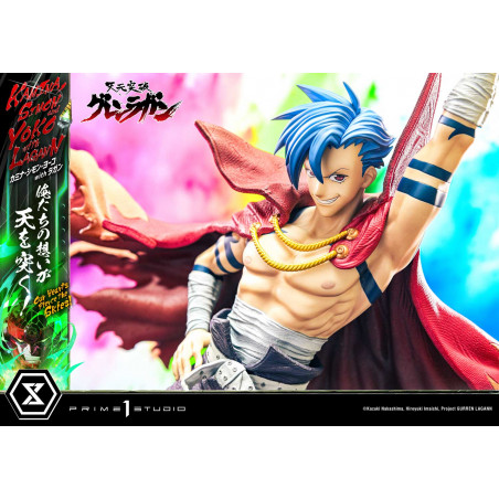 Statue Kamina, Simon & Yoko with Lagann Prime 1 Studio Gurren Lagann