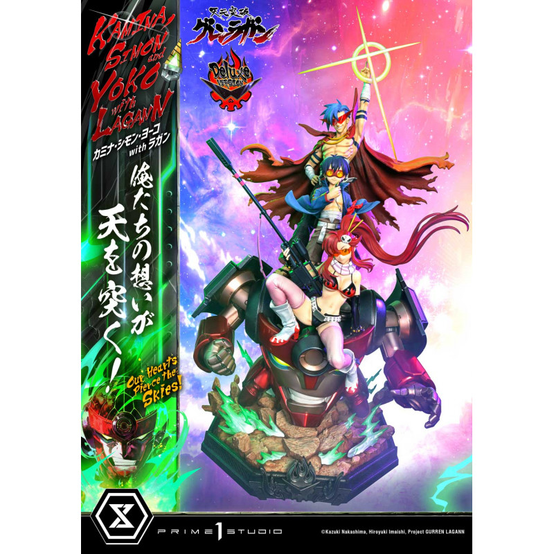 Statue Kamina, Simon & Yoko with Lagann Deluxe Version Prime 1 Studio ...