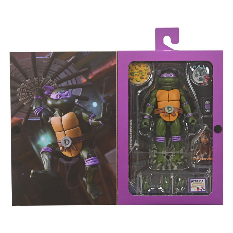 TORTUES NINJA Figurine Ultimate Cartoon VHS Donatello Neca