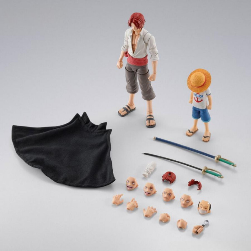 Pack 2 SH Figuarts Shanks & Monkey D. Luffy Childhood Version Bandai ...