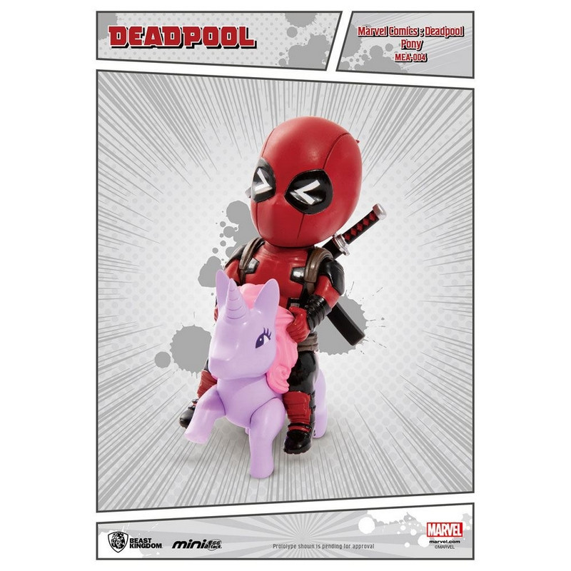 DEADPOOL figurine Mini Egg Attack Deadpool Unicorn Beast Kingdom