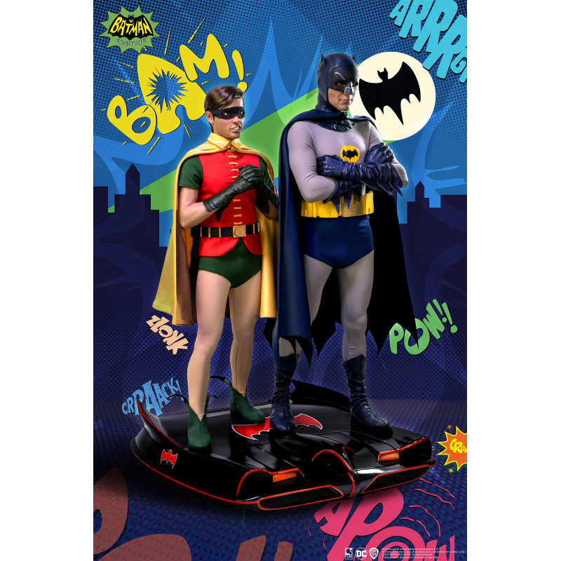 Statue Batman & Robin 1966 Pure Arts DC Comics