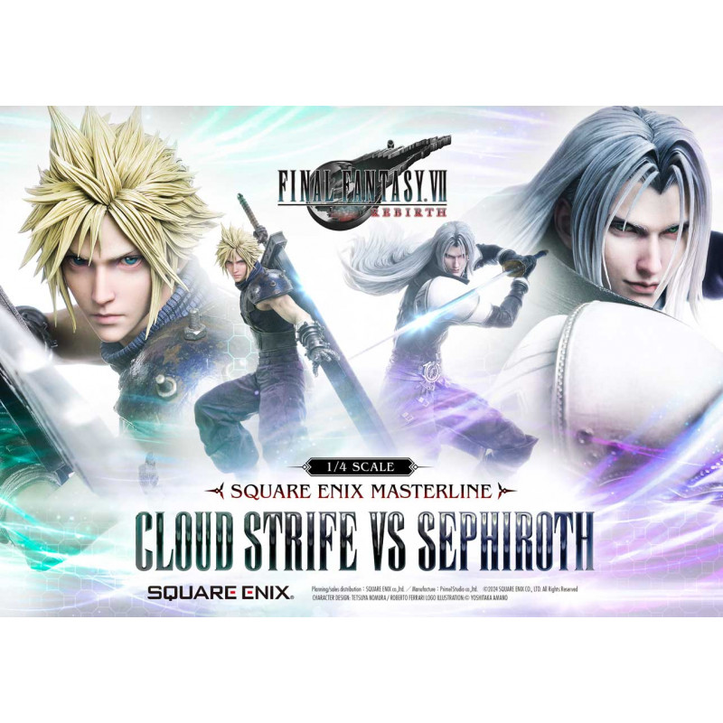 Statues Square Enix Masterline Cloud Strife VS Sephiroth Prime 1 Studio ...