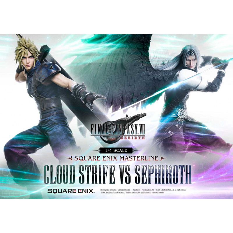 Statues Square Enix Masterline Cloud Strife VS Sephiroth Prime 1 Studio ...