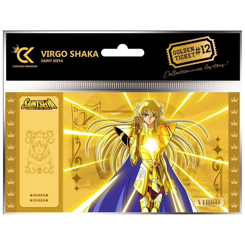 Golden Ticket Shaka Cartoon Kingdom Saint Seiya