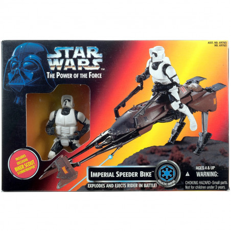 STAR WARS P.O.T. Imperial Speeder Bike & Scout Trooper Kenner