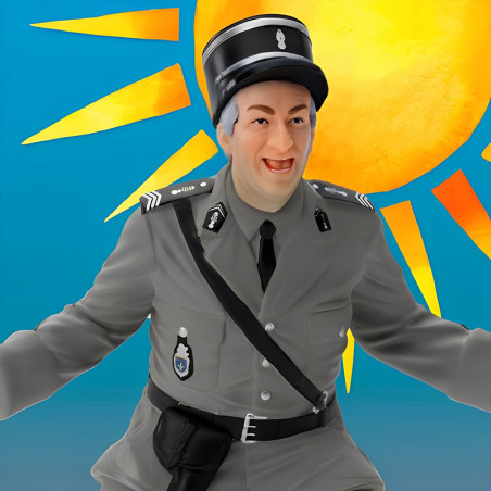 Figurine Louis de Funès est Ludovic Cruchot Cine-Mini Infinite Statue Le Gendarme de Saint-Tropez