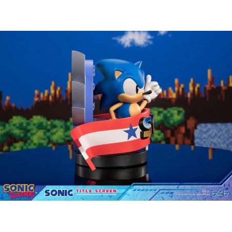 Statue Sonic Title Screen F4F Sonic The Hedgehog
